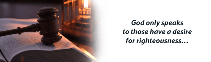 A Desire for righteousness - Universal Church of the Kingdom of God