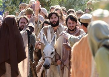 Montado no jumentinho, Jesus passa pela multidão - Universal.org ...
