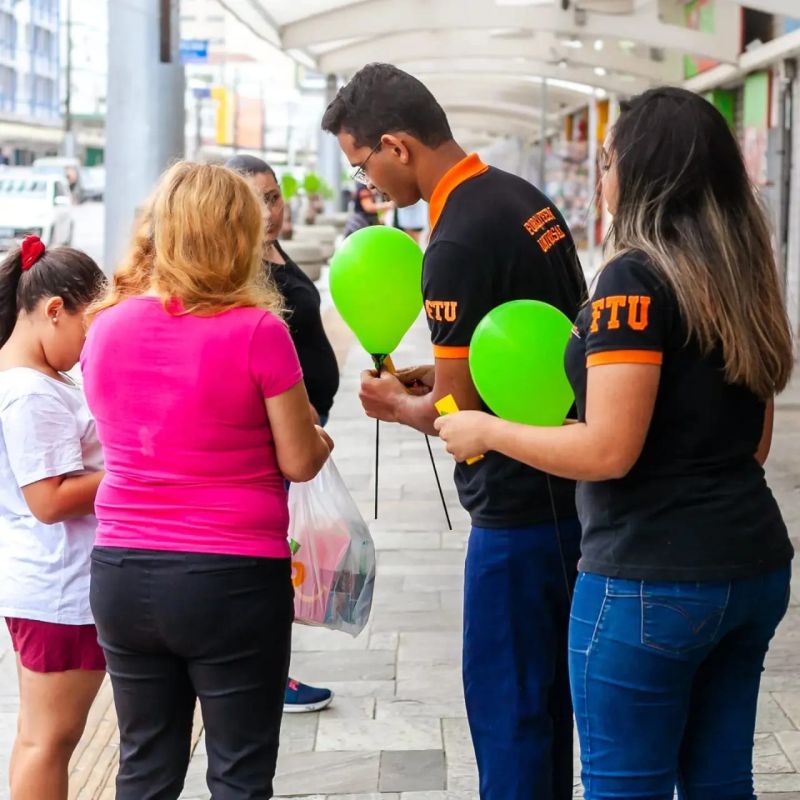 FTU da Praia Grande realiza evangelização criativa - Universal.org ...
