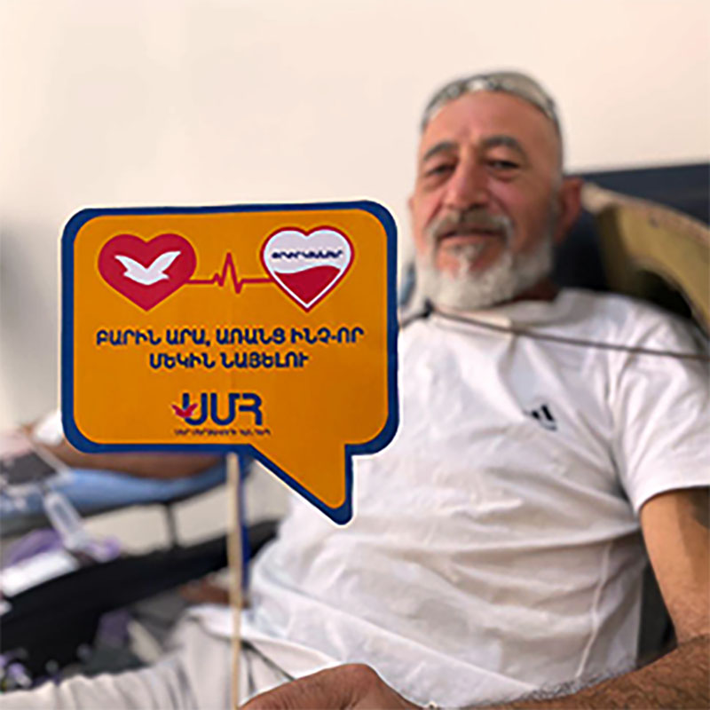 Voluntários da Universal se mobilizam para doar sangue na Armênia