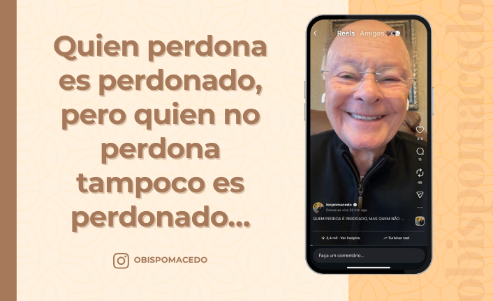 Quien perdona es perdonado, pero quien no perdona tampoco es perdonado ...